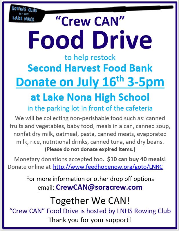 "Crew CAN" Food Drive • Nonahood News