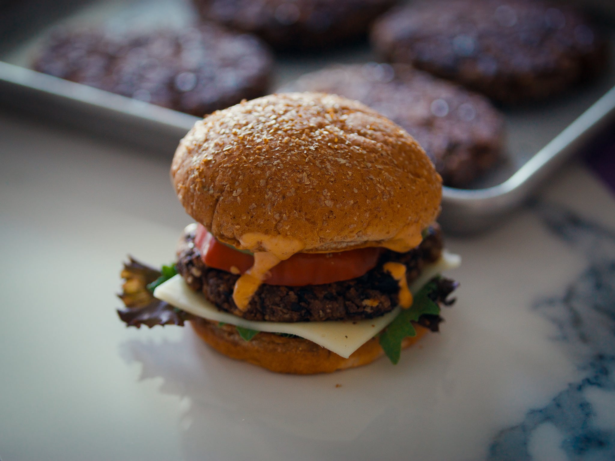 Savor Tooth Tiger: Black Bean Burgers With Chipotle Mayo • Nonahood News