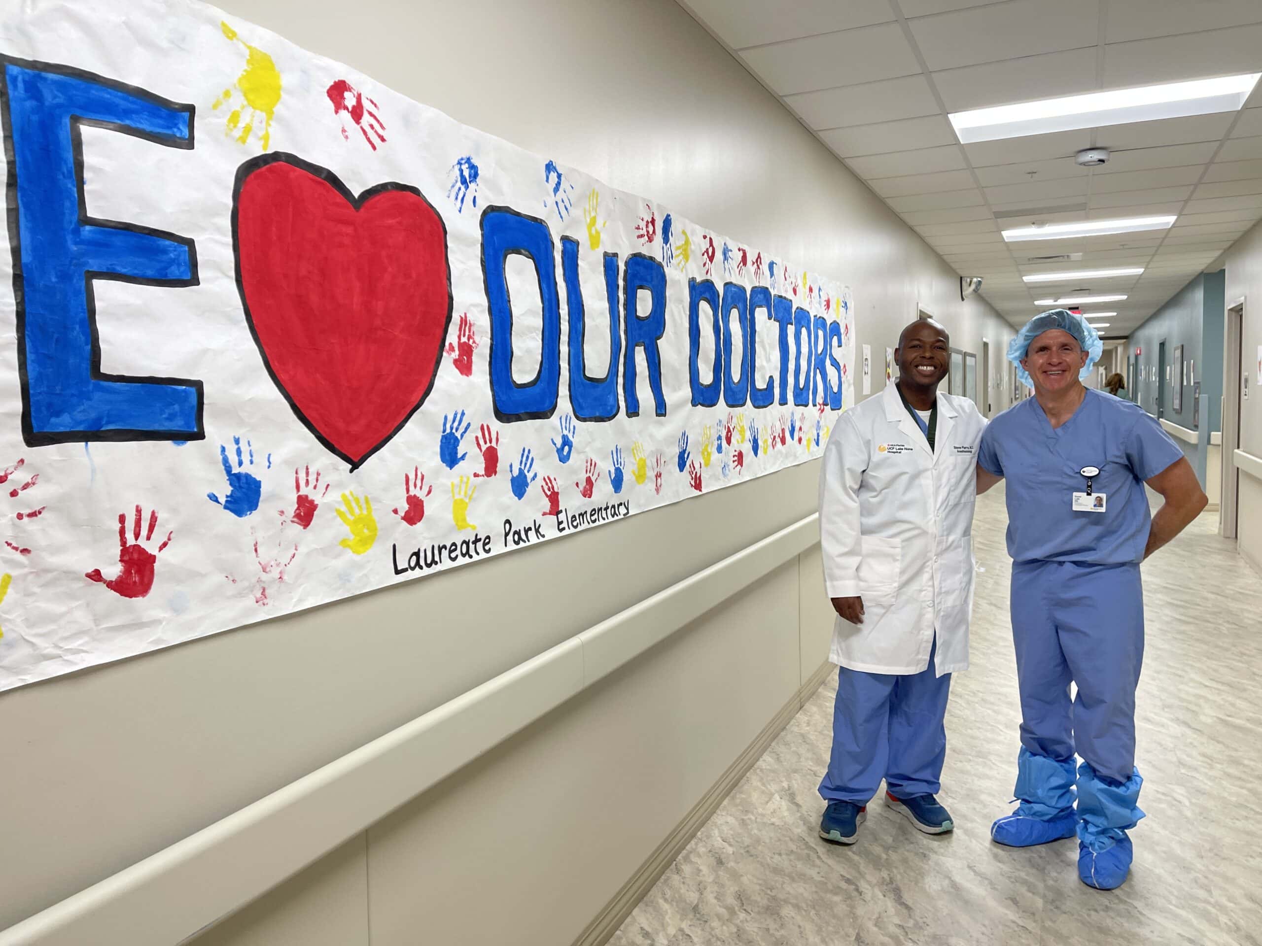 Laureate Park Elementary School Students honor UCF Lake Nona Hospital ...